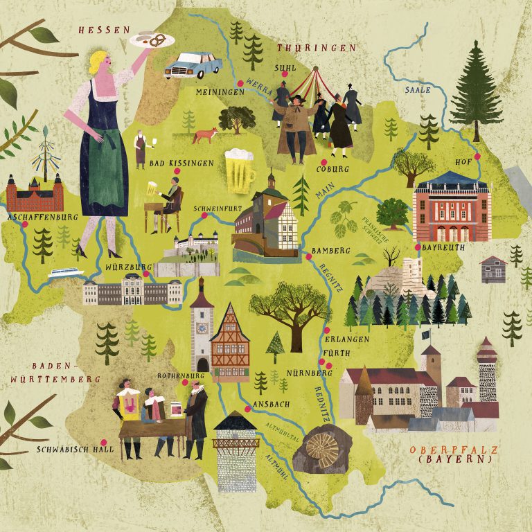 map of Franconia – Martin Haake Illustrations