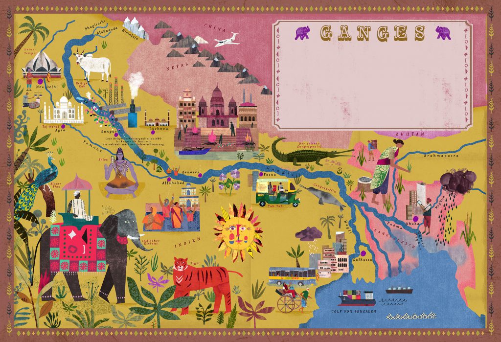 river Ganges – Martin Haake Illustrations